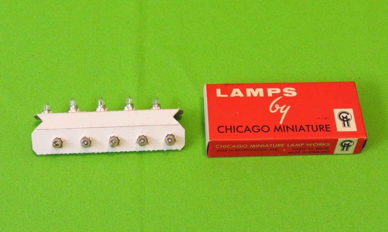 Chicago Miniature Lamp Bulbs No. 387; 28 V; .04 A (NOS) | eBay