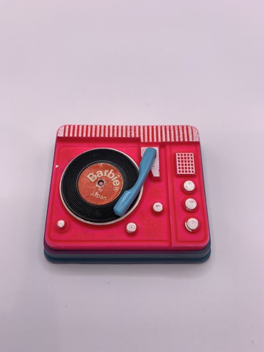 Barbie Francie MOD Hot Pink Blue Record Player Turntable #1267 1229 ...
