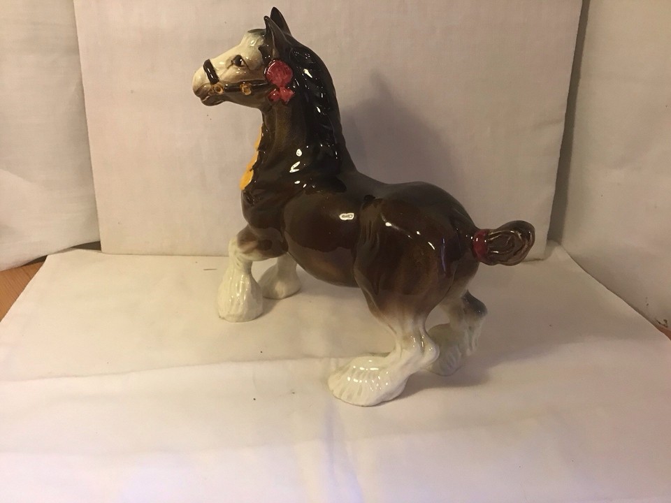 Melba Ware Ceramic Shire Horse Figurine Vintage, 1950s-1970s 8.50 Inch ...