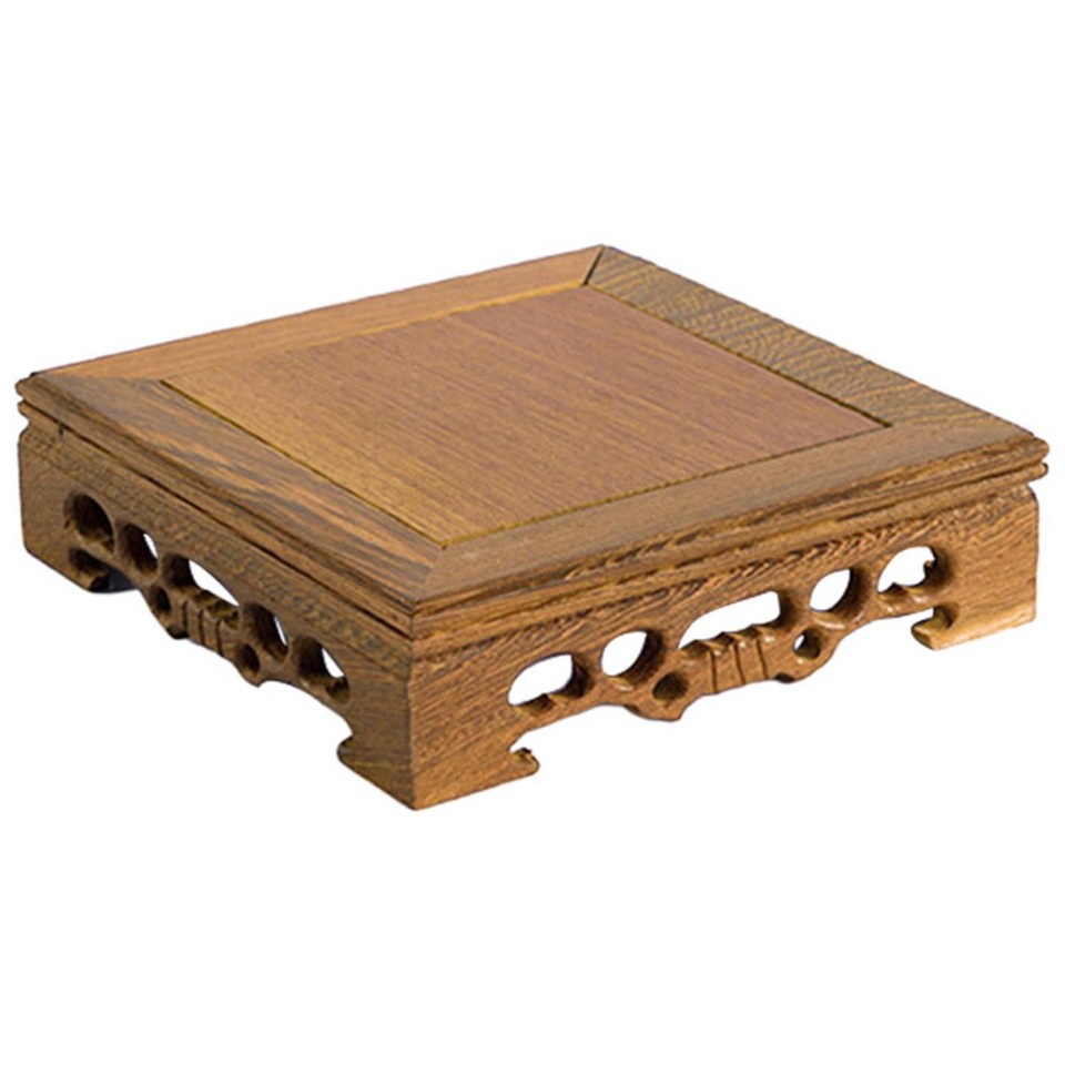 Wooden Flowerpot Display Base Crafts Display Base Square Base Adornment ...