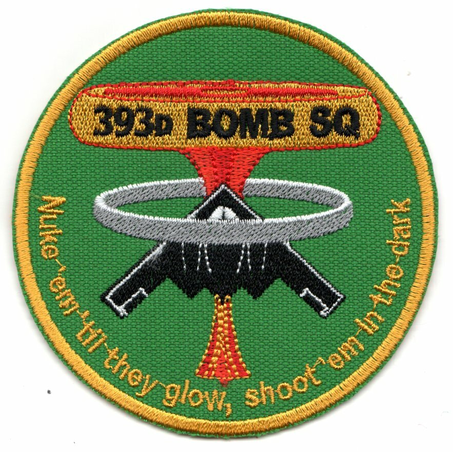 AIR FORCE 393BS NUKE EM BULLET GREEN KOREA WHITEMAN AFB EMBROIDERED ...