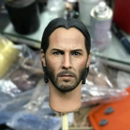 1/6 Keanu Reeves Head Carving Sculpt F12'' Action Figure Model ...