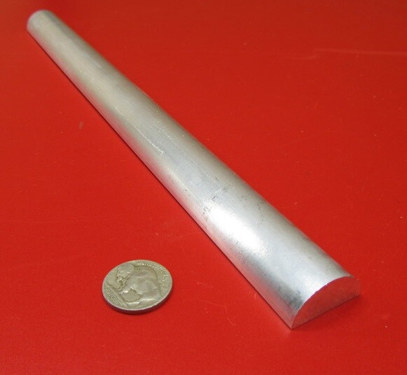 Aluminum Half Round Rod 1.00" Dia, x 1 Foot Length, 3 Units, 3 Ft | eBay