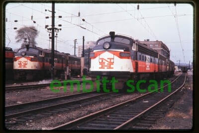 Original Slide, NH New Haven EMD FL9 #2055 Group View, 1963 | eBay