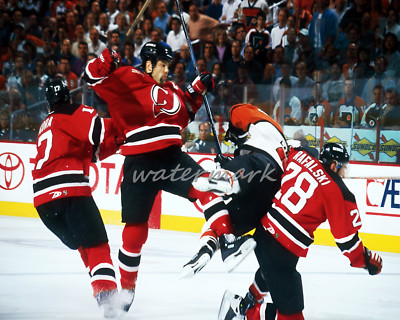 NHL New Jersey Devils Scott Stevens Crushing Eric Lindros Color 8 X 10 ...