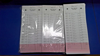 Daily Time and Job Tickets 3 Part Carbon qty 375 | eBay