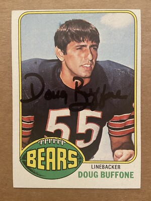 DOUG BUFFONE Signed 1976 Topps #396 Bears Louisville Cardinals ...