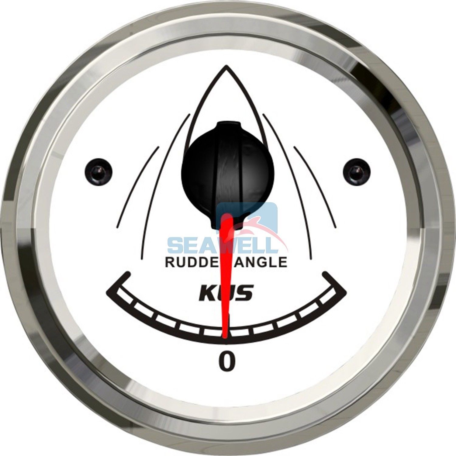 KUS Boat Rudder Angle Indicator Gauge 12/24V 52mm With KE41000 Rudder ...