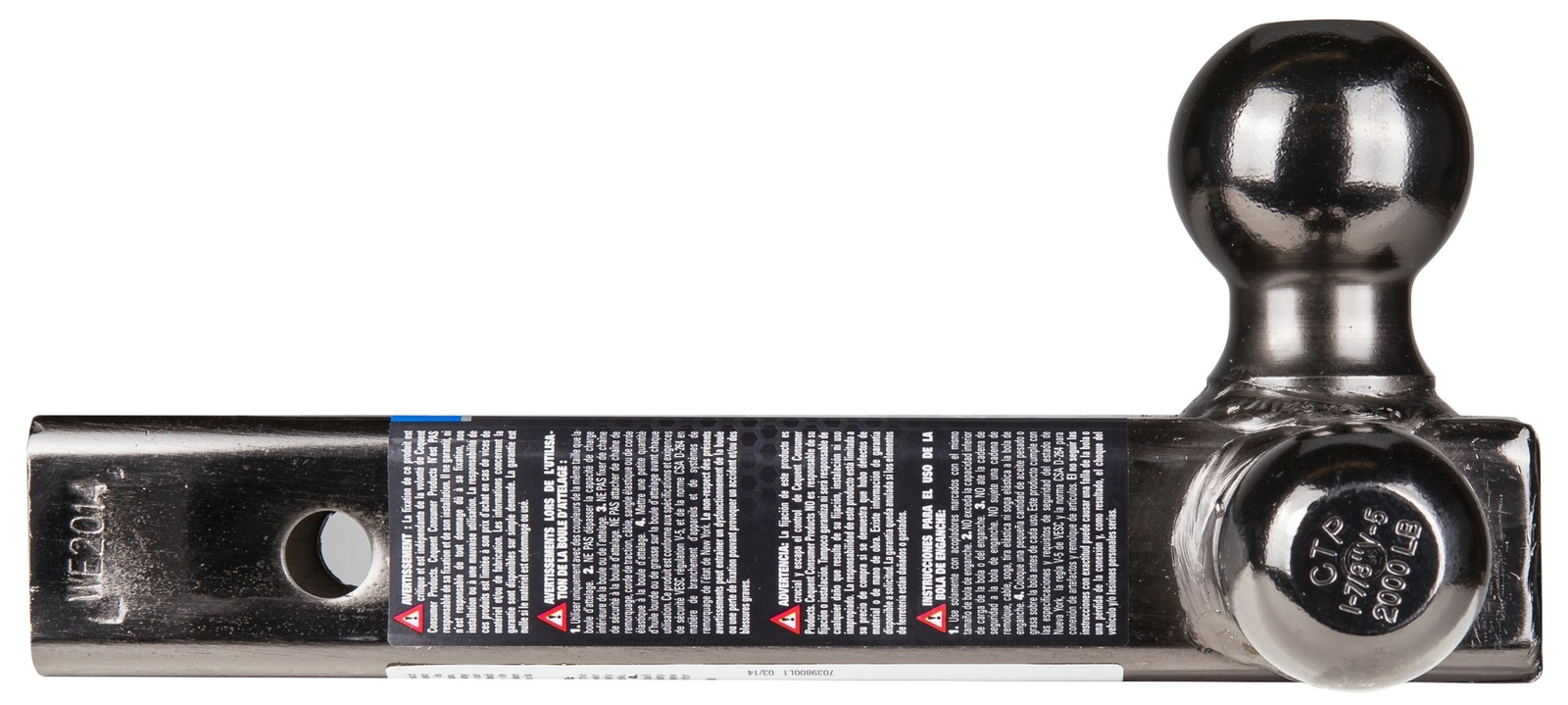 Reese Towpower 7039800 Triple Ball Mount, Black Nickel, Versatile and ...