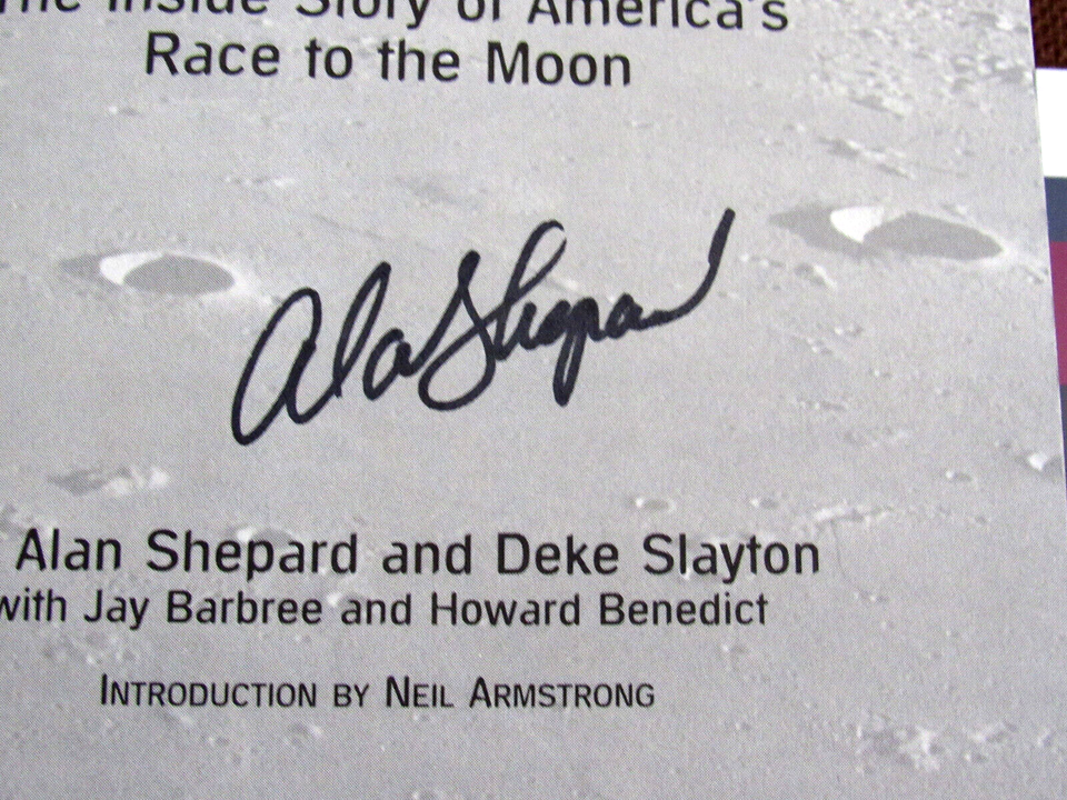 ALAN SHEPARD APOLLO 14 NASA ASTRONAUT SIGNED AUTO 1ST EDITION MOON SHOT ...