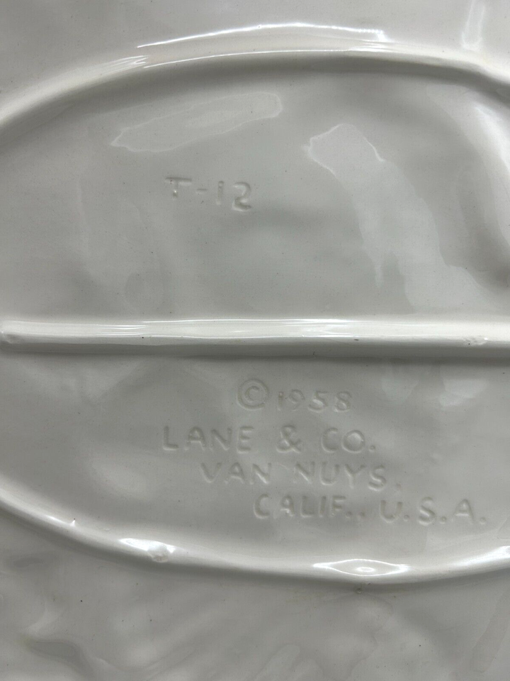Vtg MCM 1958 Large Colorful Turkey Platter Lane & Co Van Nuys ...