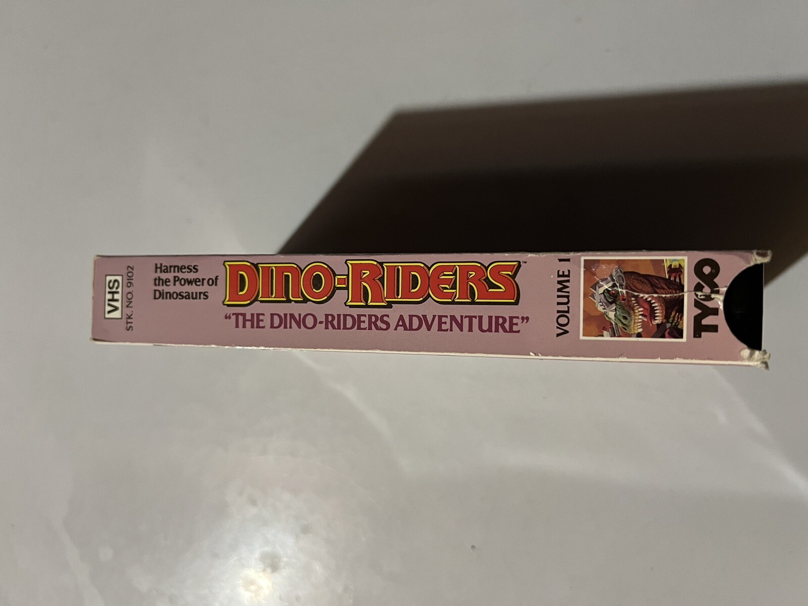 Dino Riders VHS Cassette Tape Adventure Volume 1 Tyco 1987 Kids Fantasy ...