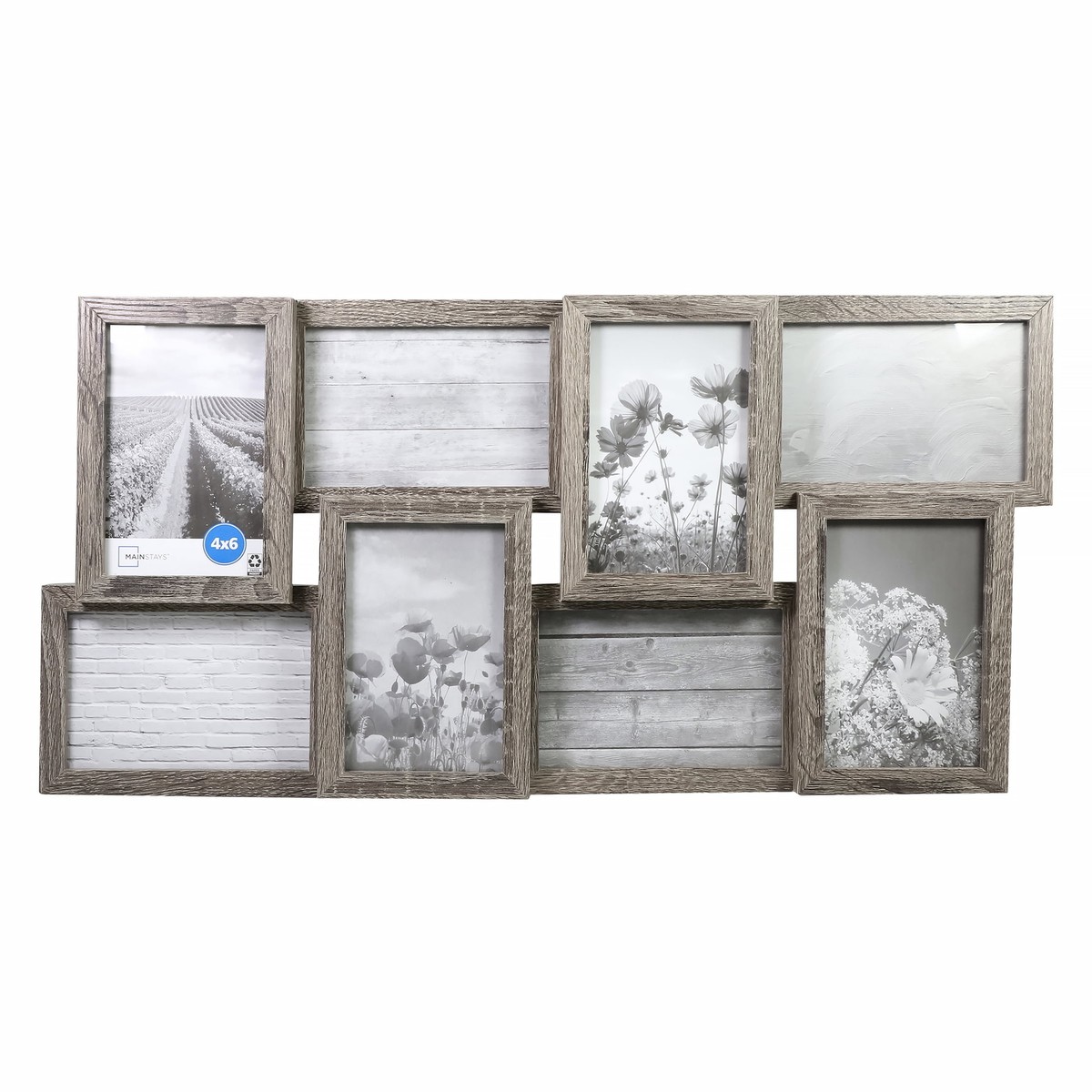8 Opening 4x6 Collage Frame 4x6 Inch Multi 2 12 Opening Cottage White