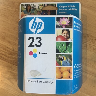 HP Invent Inkjet Print Cartridge Ink 23 Tri-Color C1823D 30 mL | eBay
