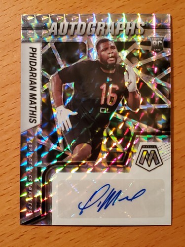 2022 Mosaic Rookie Auto Prizm Phidarian Mathis Alabama Commanders | eBay