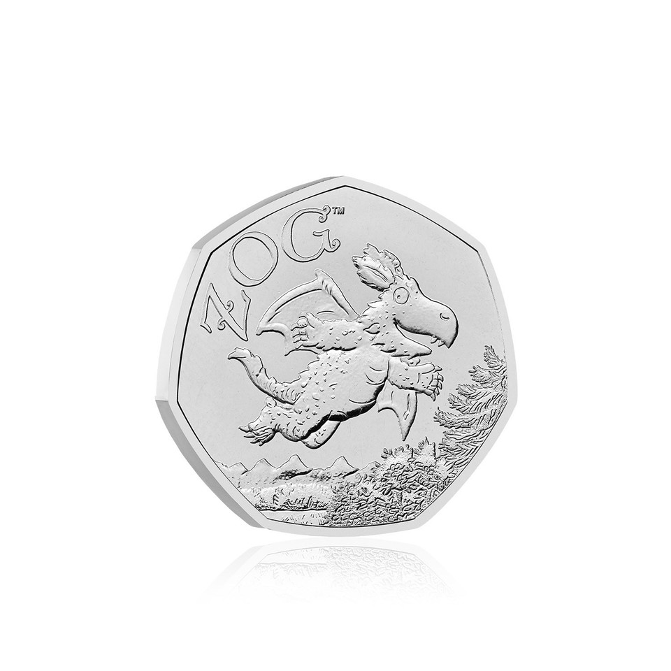 Royal Mint 15th Anniversary of Zog UK Brilliant Uncirculated BU 50p ...