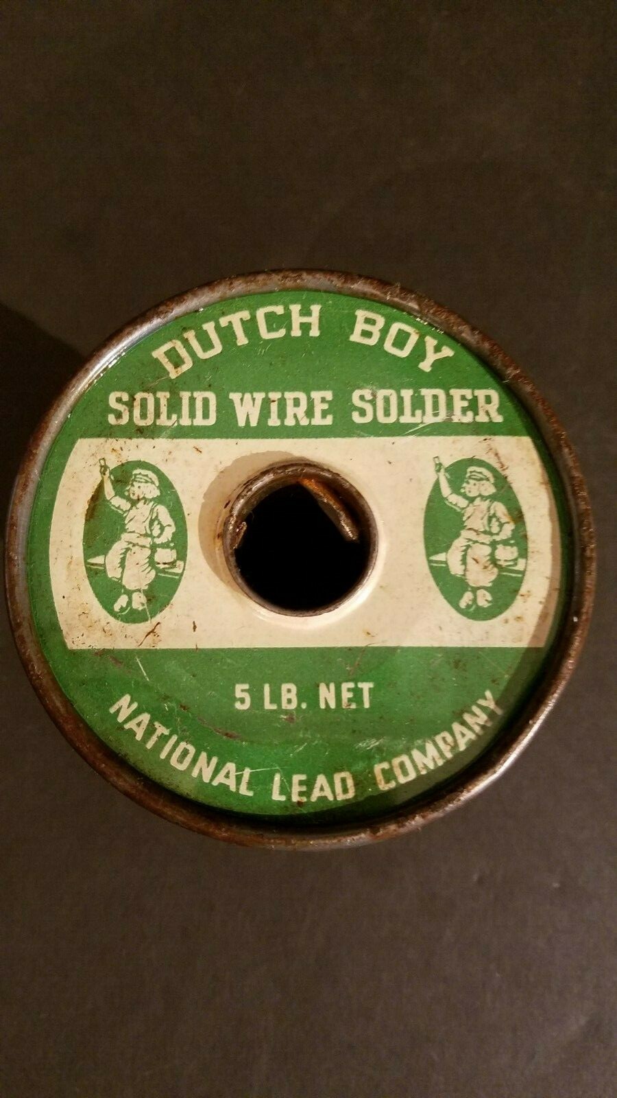 Dutch Boy / National Lead Company 5 LB Solid Wire Solder Advertising ...