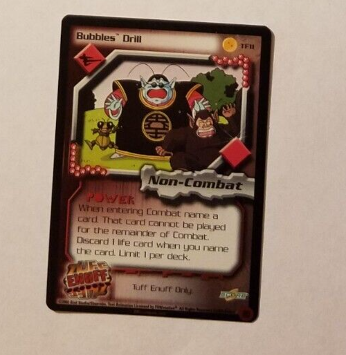 DRAGON BALL Z FOIL BUBBLES DRILL # TF11 SCORE 2002 TUFF ENUFF PROMO | eBay