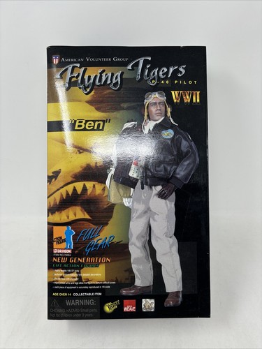 Dragon Models - Flying Tigers P-40 Pilot "Ben" Action Figure 70094 1:6 ...