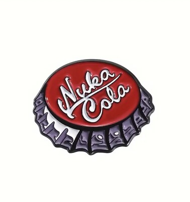 Fallout, Nuka Cola Bottle Cap Metal Enamel Lapel Pin - Fallout Pin ...