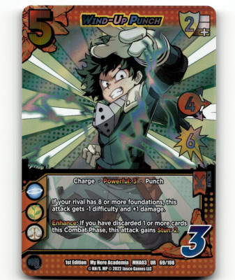 UniVersus Wind-Up Punch My Hero Academia: Heroes Clash 1st Edition UR ...