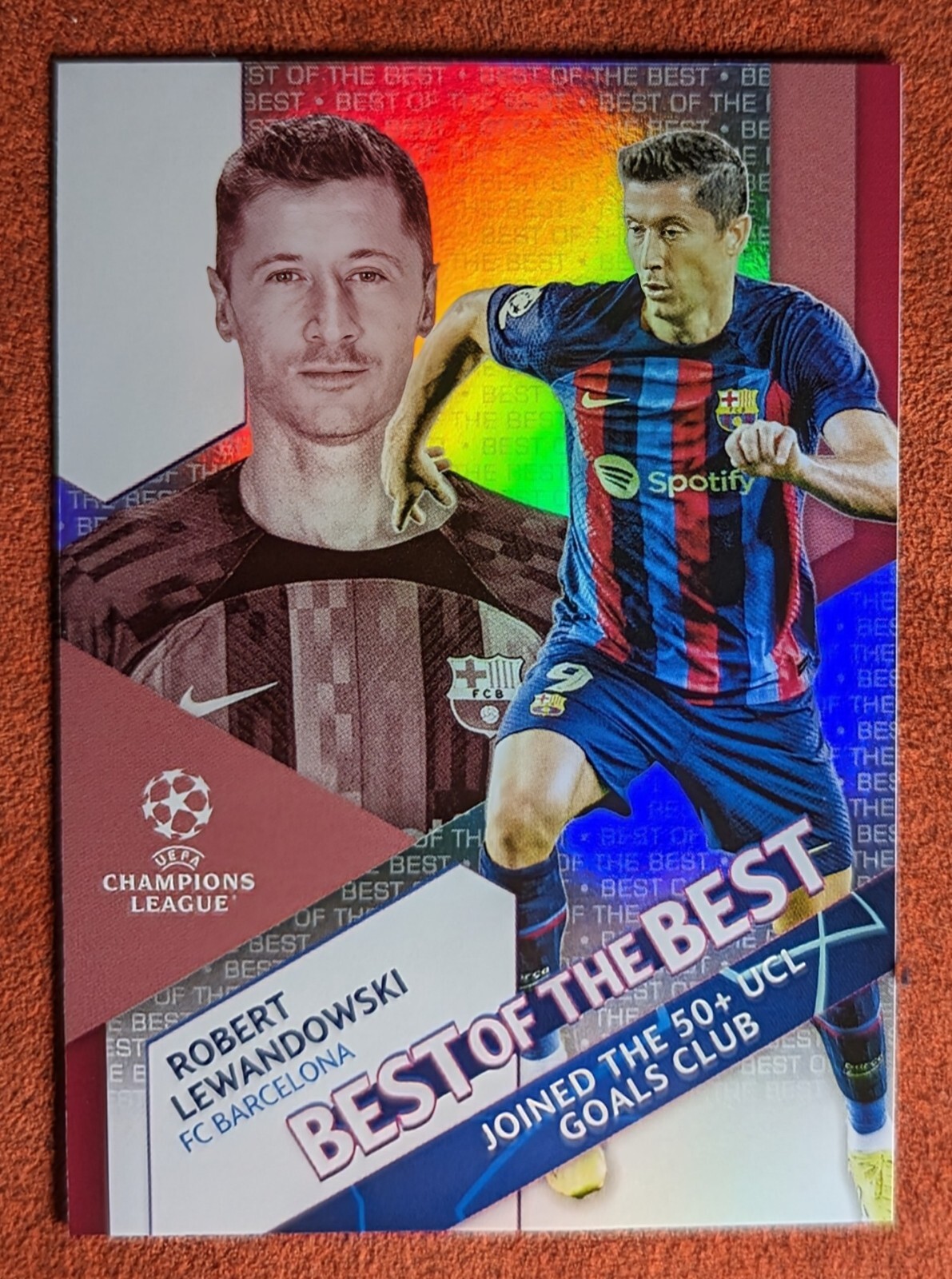 Robert Lewandowski Best Of The Best Barcelona Card Topps UCL 2022-23 # ...