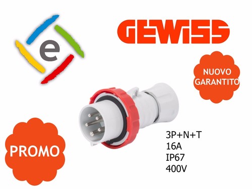 GEWISS GW60031H SPINA MOBILE HP IP67 3P+N+T 16A 400V 6H | eBay