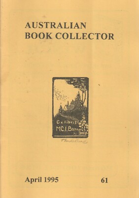 AUSTRALIAN BOOK COLLECTOR MAGAZINE , # 61 , APRIL 1955 | eBay Australia