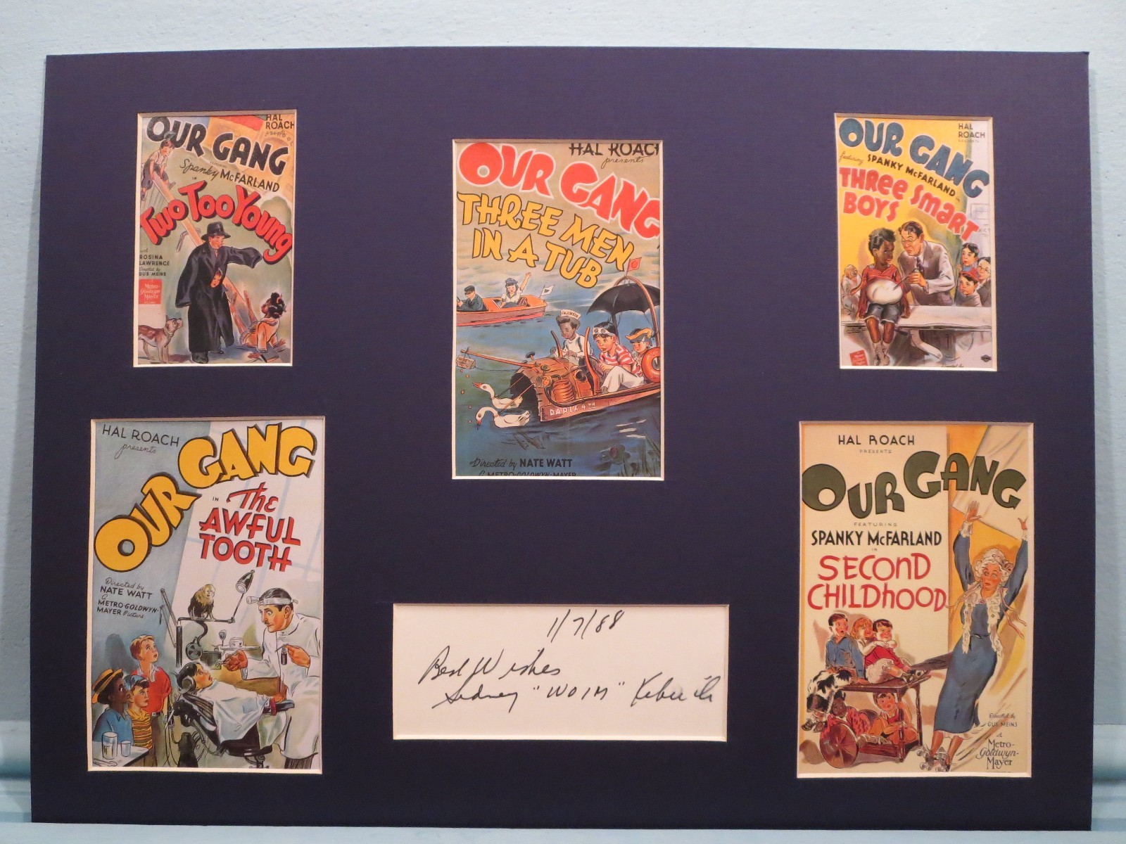 Hal Roach - Our Gang Comedies & the autograph of Sidney Kibrick as Woim ...