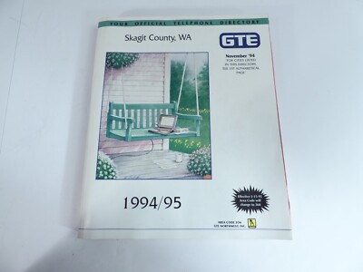 1994 1995 Skagit County WA Phone Book White/Yellow Pages | eBay