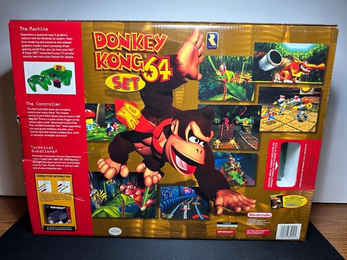 Nintendo 64 Donkey Kong Game Console Bundle - Jungle Green for sale ...