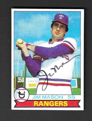 JIM MASON Texas Rangers Signed Autographed 1979 Topps Baseball Card #67 ...