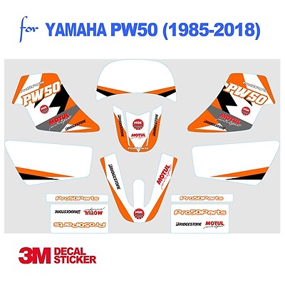 Yamaha PW50 Orange Decal Sticker Graphic 3M professional Vinyl Decal ...