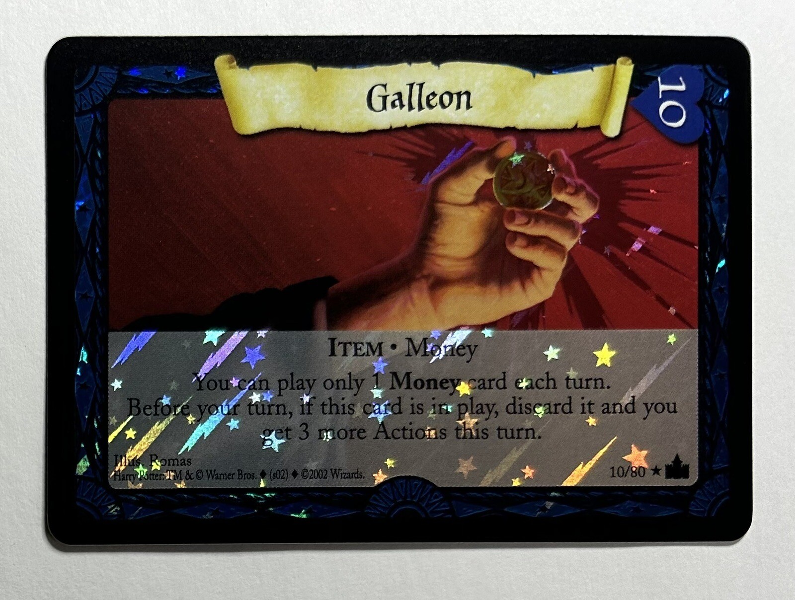 HARRY POTTER ADVENTURES AT HOGWARTS TCG CCG Galleon HOLO FOIL 10/80 ...