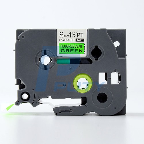 Compatible Brother P-touch Black on Fluo Green Label Tape TZe-D61 TZ ...