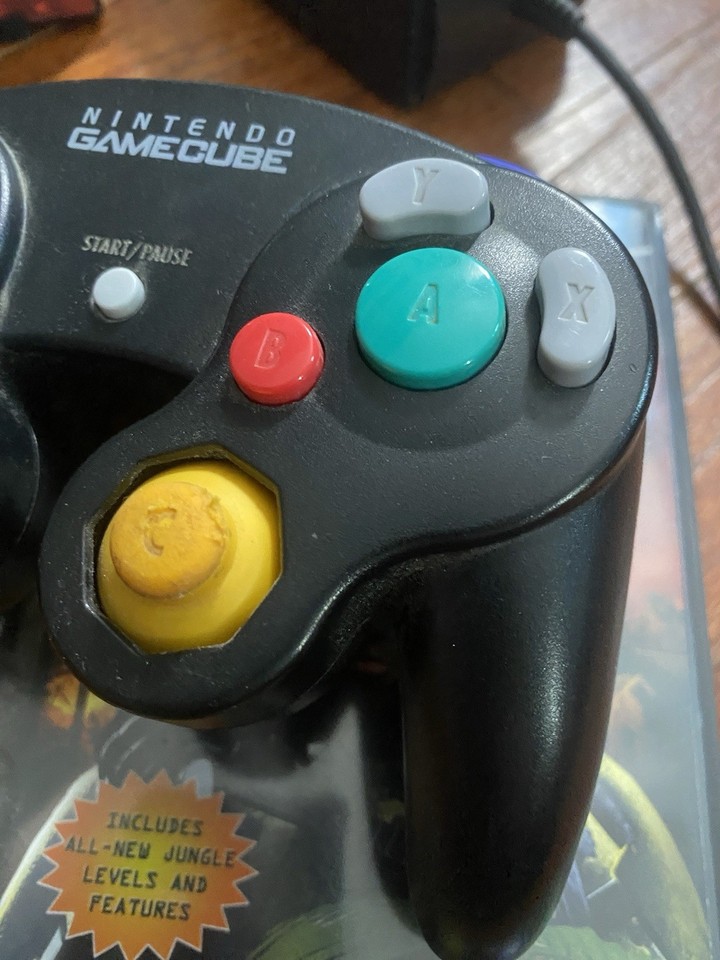 Nintendo GameCube Black Console Bundle w/ Game & Controller Tested ...