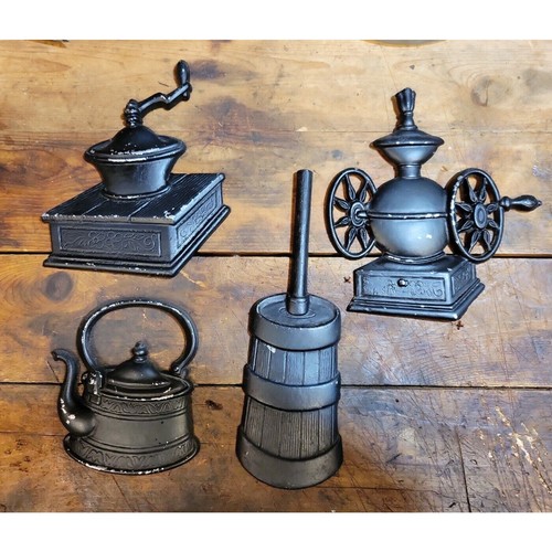 VINTAGE SEXTON CAST ALUMINUM - PRIMITIVE KITCHEN ITEMS - TEAPOT, COFFE ...
