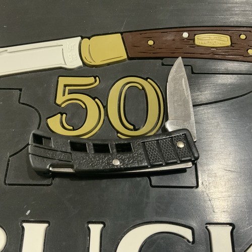 1995 Buck USA 425 Proline Black Lock Back Pocket Knife Good Snap | eBay