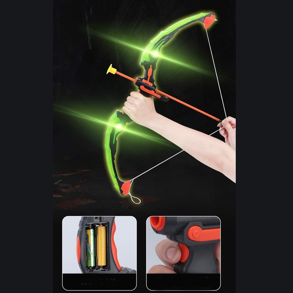 Bow & Arrow Toy Set for Kids, Archery Bow 32" Long, Suction Arrow 22 ...