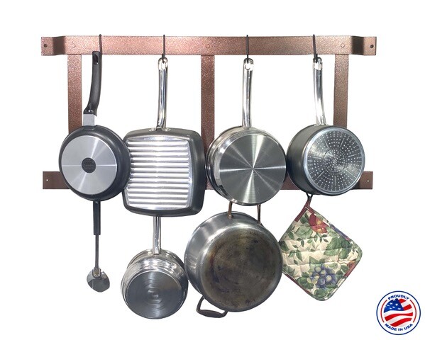 Rogar Ultimate Wall Mounted Pot Rack Vertical/Horizontal Available in 3 ...