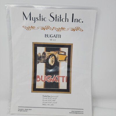 Mystic Stitch Bugatti VP-62 Cross Stitch Pattern Chart Car | eBay