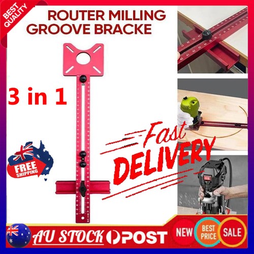 3 in 1 Router Milling Groove Bracke Woodworking Round Cutting Tool IW ...