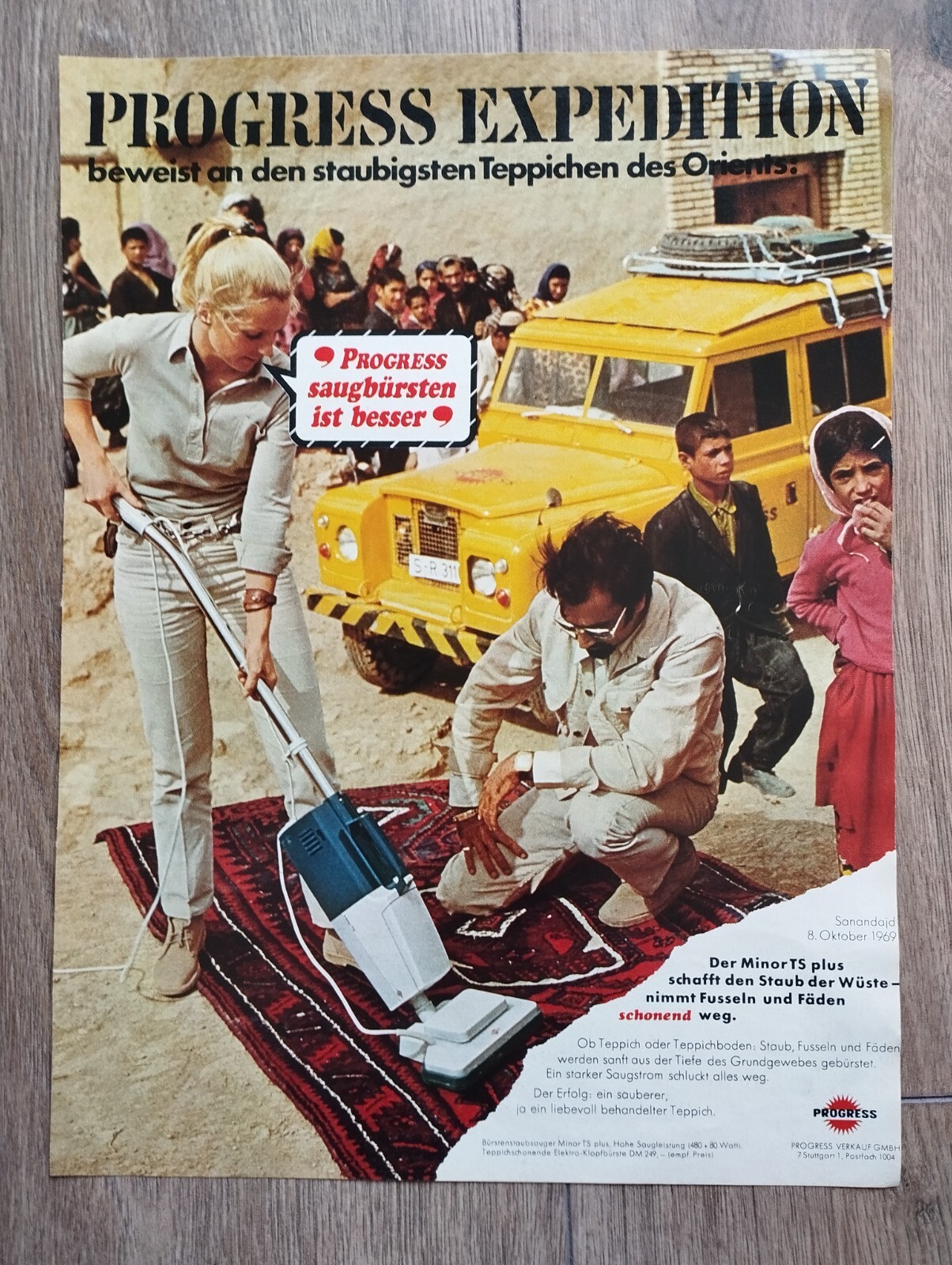 ORIG REKLAME WERBUNG 1976 PROGRESS, Staubsauger Saugbürster | eBay.de