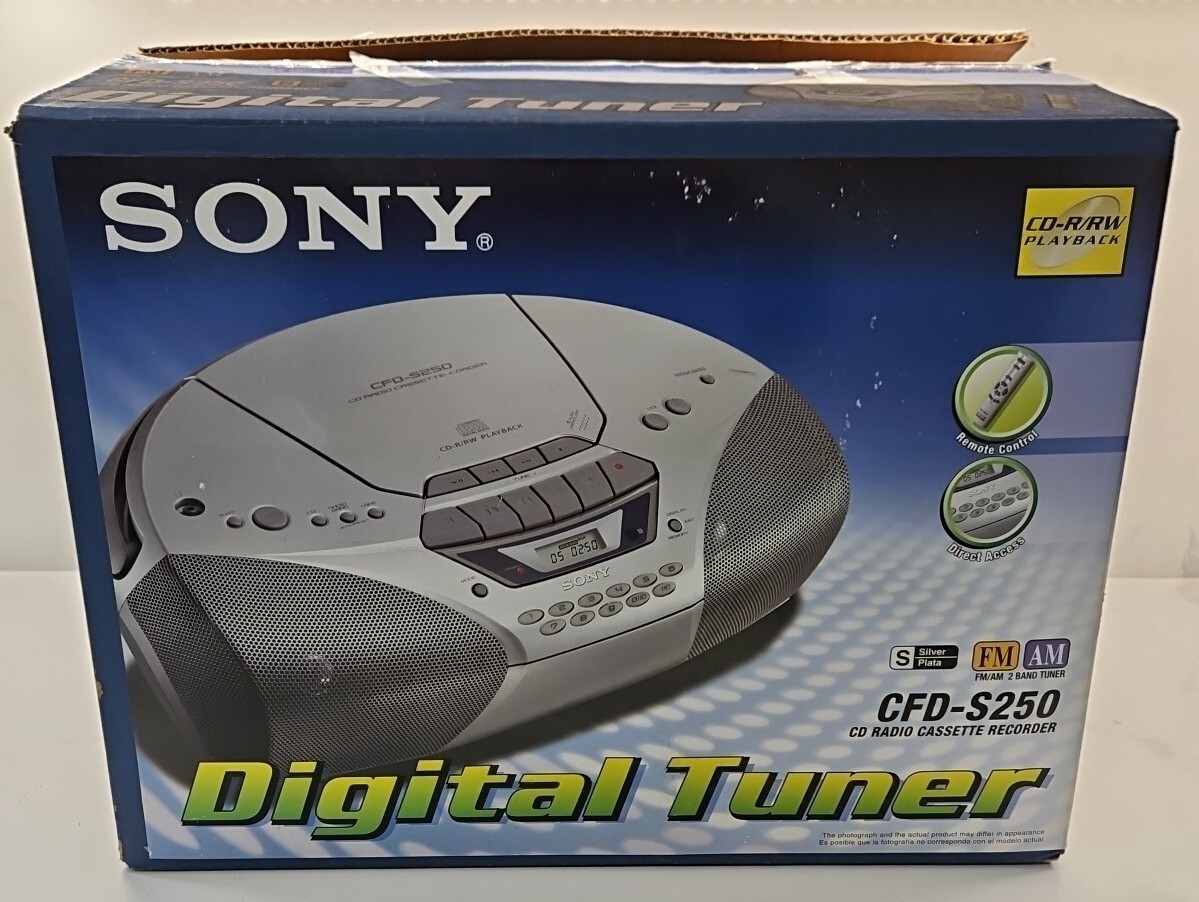 Sony CFD-S250 CD/Radio/Cassette Boombox for sale online | eBay