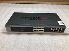 NETGEAR JGS516PE-100NAS ProSAFE Plus 16-Ports Rack Mountable Ethernet ...