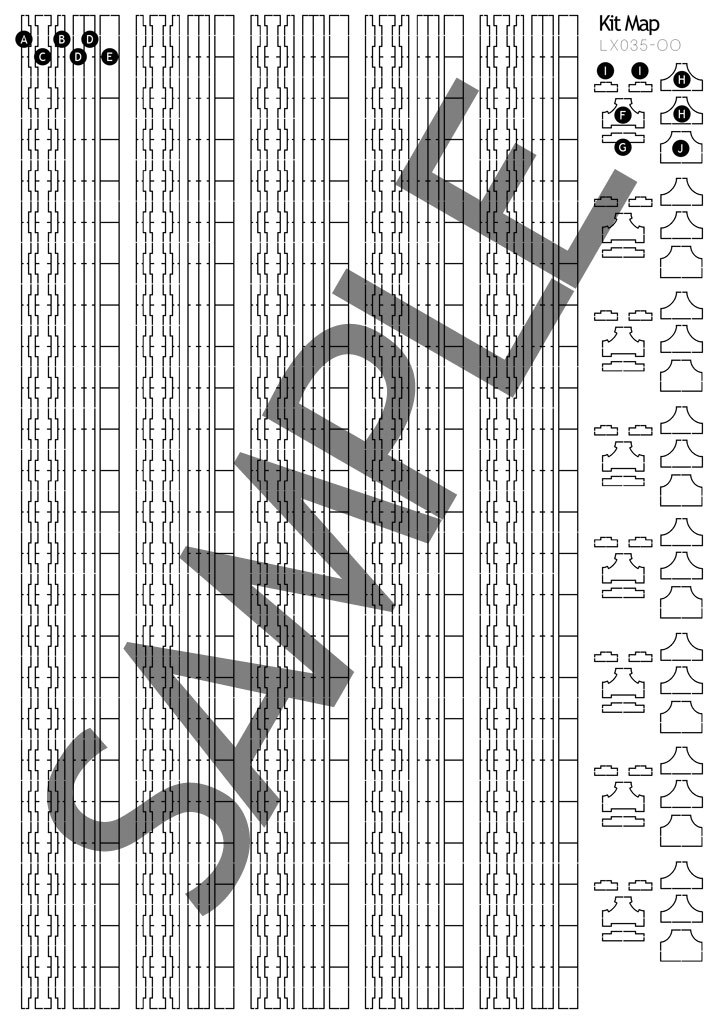 LASER CUT LINESIDE CONCRETE CABLE TRUNKING FOR OO SCALE 4mm MODEL ...