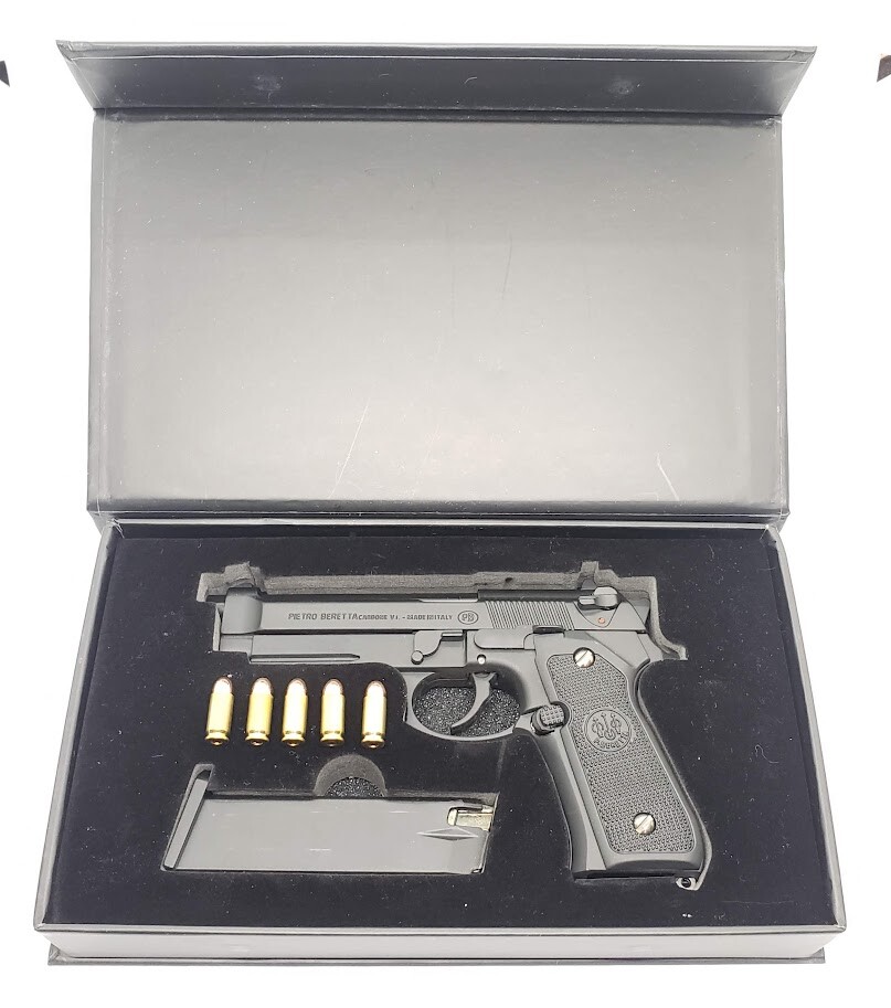 NEW 2025 15cm! ALLOY ARMY Beretta M92 A1 Shell Eject COLLECTOR Toy Mini ...