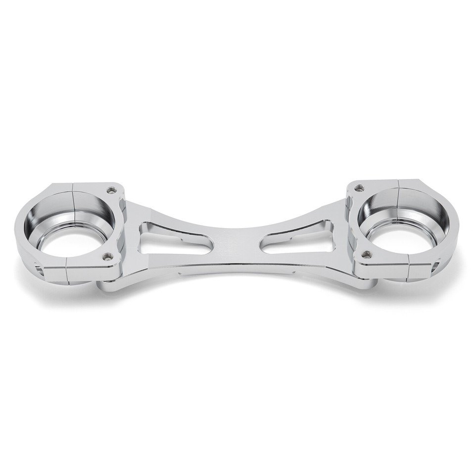 Chrome 49mm Fork Brace Stabilizer for Harley Touring Road Street Glide ...