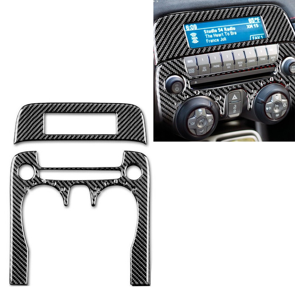 17pcs Carbon Fiber Center Console Sticker Trim Set For Camaro 2010-15 ...