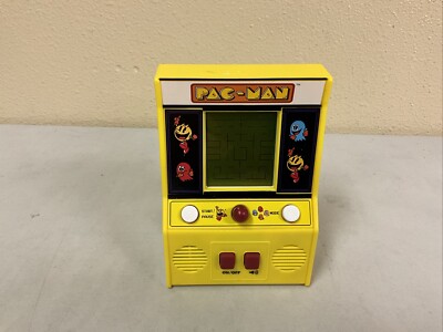 Vintage Pac Man Bandai Hand Held Yellow Video Game Works Great | eBay